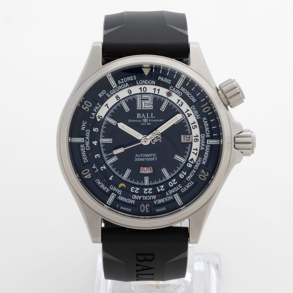 Ball Diver Worldtime DG2022A - PA - BK | Vintage And Prestige