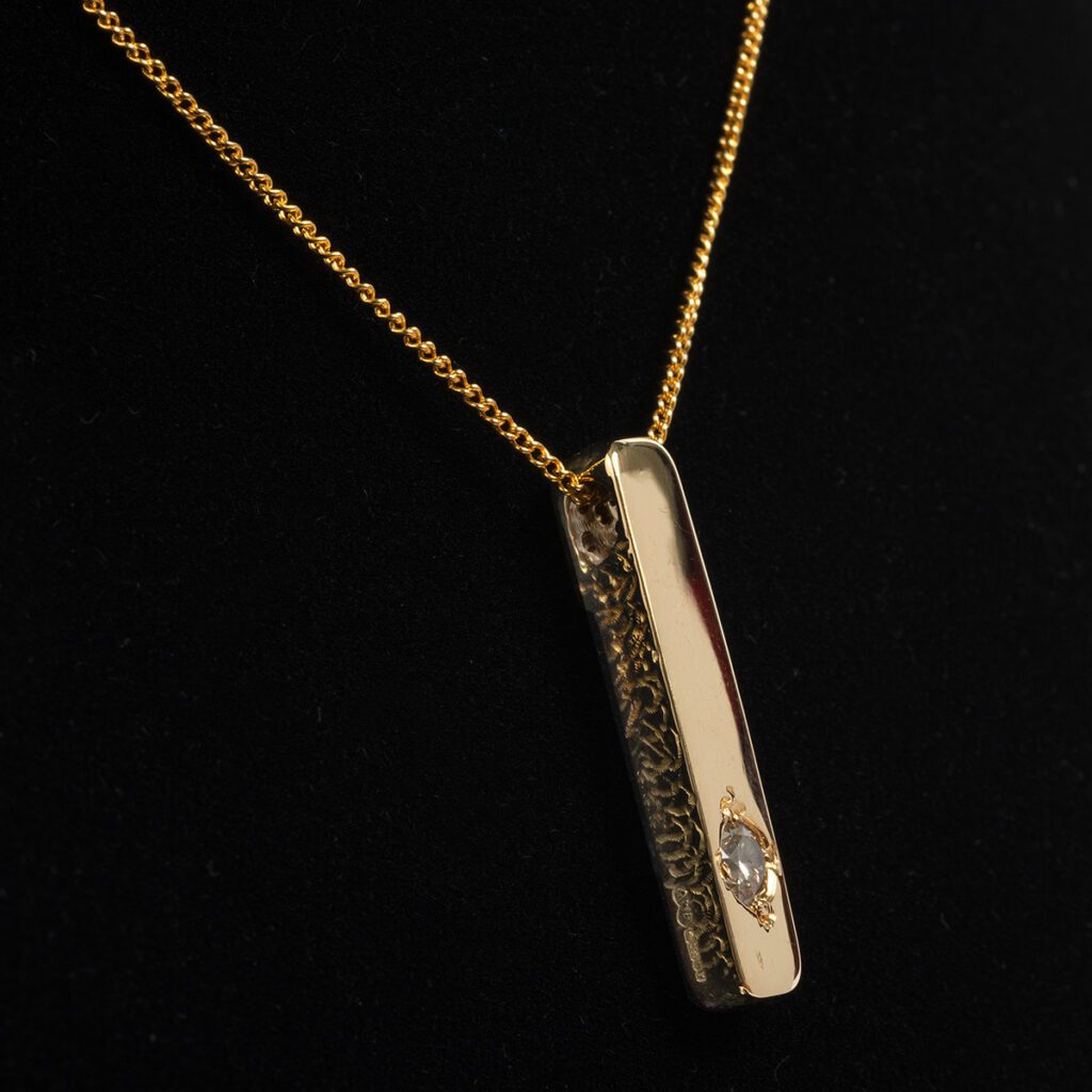 Diamond Bar Pendant Chain | Vintage And Prestige