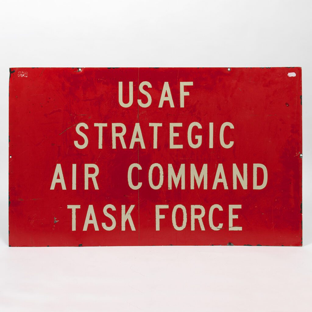 USAF Strategic Air Command Task Force Metal Sign | Vintage And Prestige